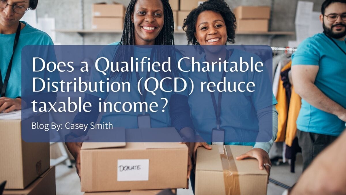 Does a Qualified Charitable Distribution reduce taxable income?